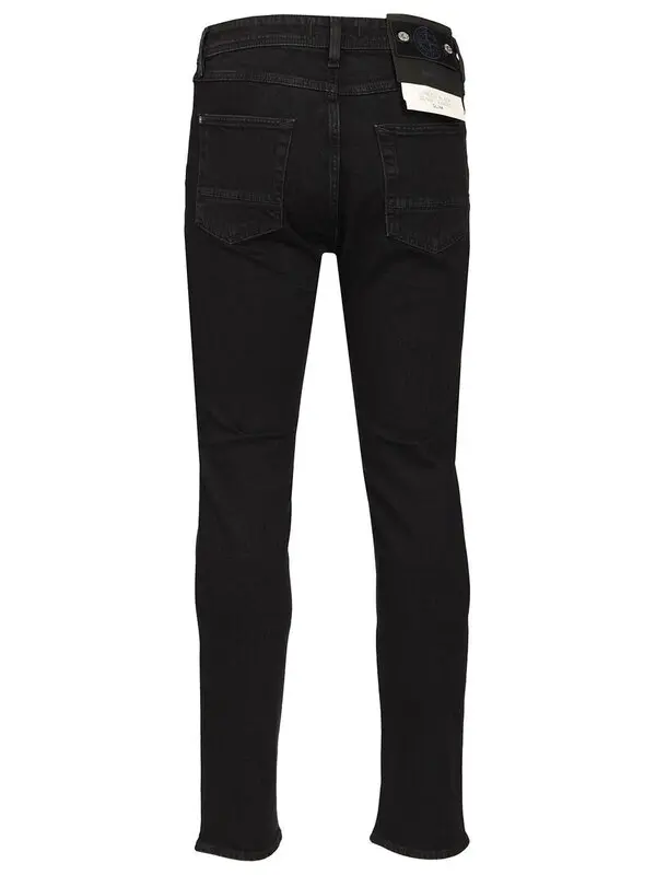 Stone Island Five-pocket Slim Fit Denim Jeans - Black