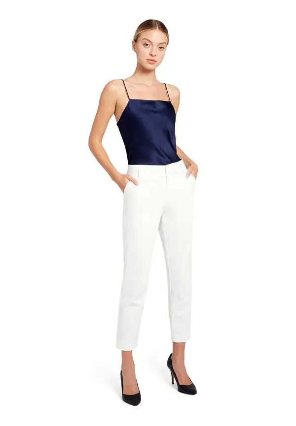 Alice + Olivia Stacey Slim Mid Rise Pant