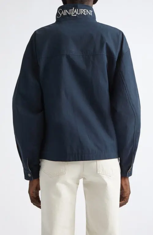 Saint Laurent Reversible Cotton Canvas Jacket