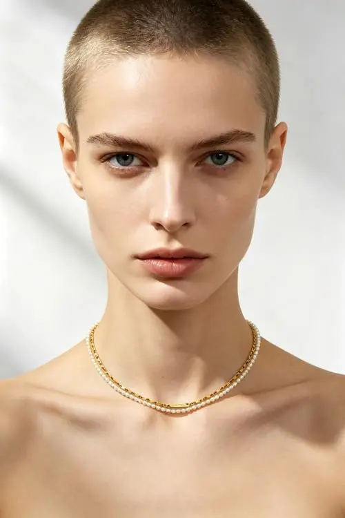 CLASSICHARMS Madison Layered Pearl And -plated Link Necklace