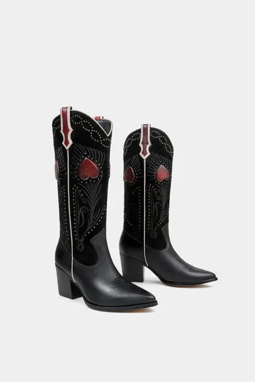 DANTE Leather Boots Fiore