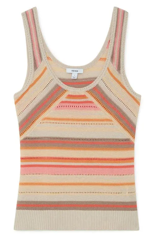 REISS Miriam Striped Sweater Tank