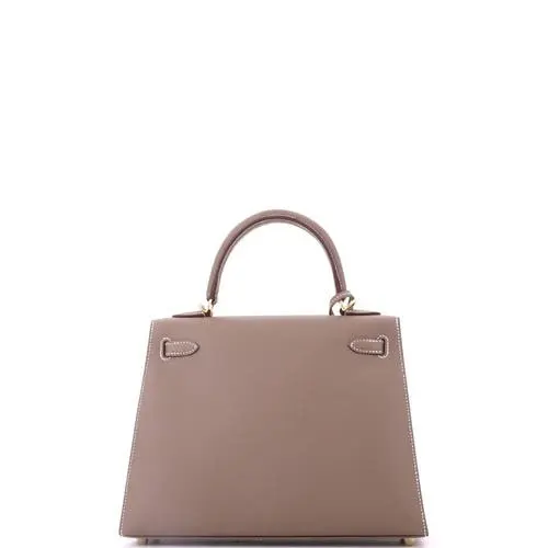 Hermès Kelly Handbag Epsom With Gold Hardware 25 - Grey