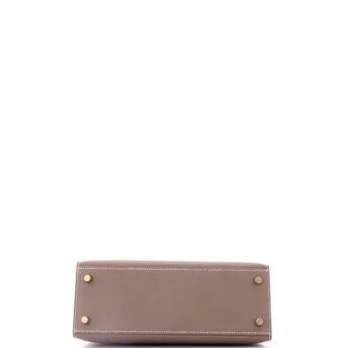 Hermès Kelly Handbag Epsom With Gold Hardware 25 - Grey