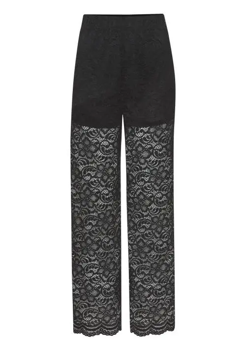 LASCANA Lace Overlay Pants