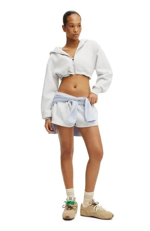 Cotton:on Active Plush Micro Cropped Zip Through