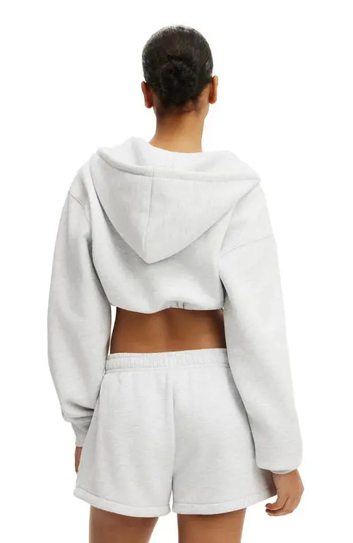 Cotton:on Active Plush Micro Cropped Zip Through
