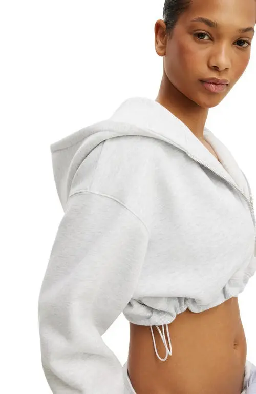 Cotton:on Active Plush Micro Cropped Zip Through