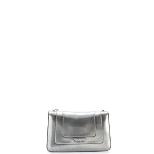 BVLGARI Serpenti Forever Shoulder Bag Metallic Leather Small
