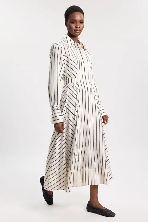 Karen Millen Stripe Midi Dress