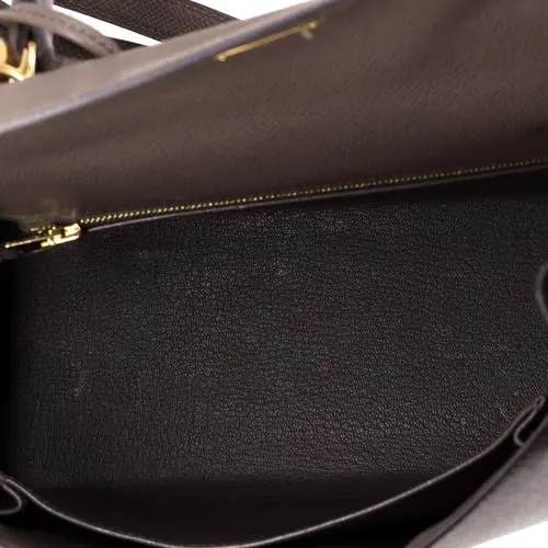 Hermès Kelly Handbag Epsom With Gold Hardware 25 - Grey