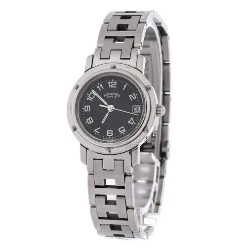 Hermès Clipper Quartz Watch Stainless Steel 24