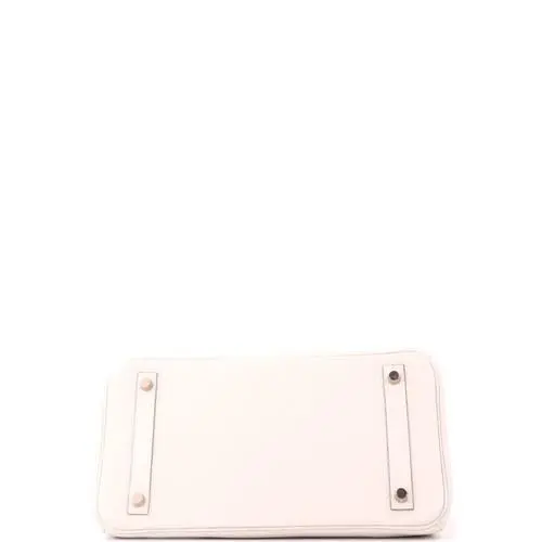 Hermès Birkin Handbag Light Togo With Gold Hardware 30 - White