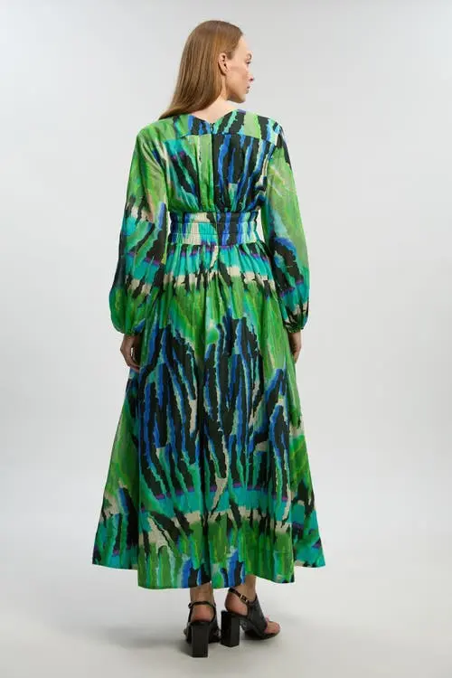 Karen Millen Plunge V-neck Maxi Dress