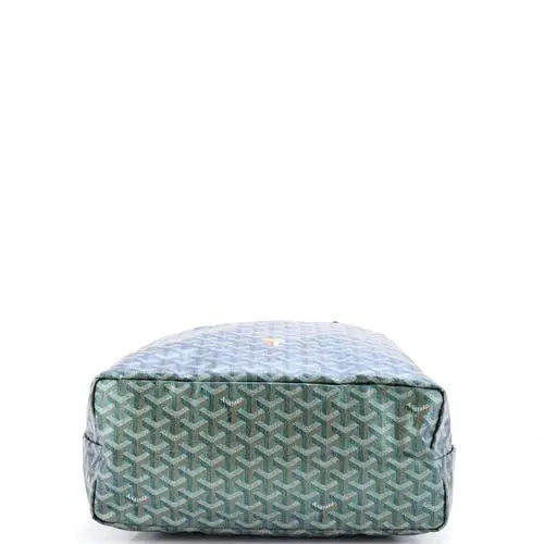 Goyard Saint Louis Tote Iridescent Coated Canvas Pm - Green