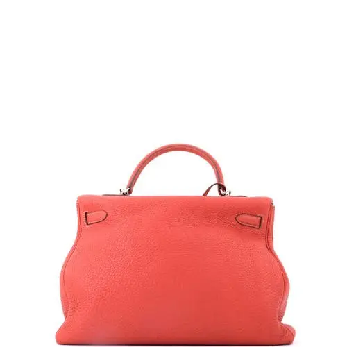 Hermès Kelly Amazone Handbag Orange Togo With Palladium Hardware 35 - Red
