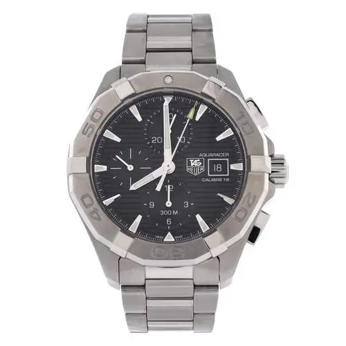 TAG HEUER Aquaracer 300m Calibre 16 Chronograph Automatic Watch Stainless Steel 43 - Metallic Silver