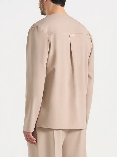 Manière De Voir Axel Minimal Shirt - Taupe