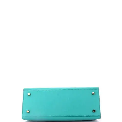 Hermès Kelly Handbag Epsom With Gold Hardware 28 - Blue