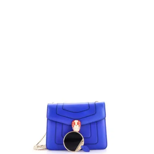 BVLGARI Serpenti Forever Square Shoulder Bag Leather Small