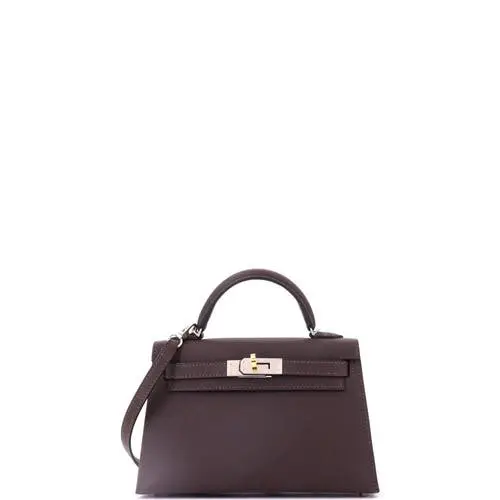 Hermès Kelly Mini Ii Bag Epsom With Electrum Hardware 20 - Brown