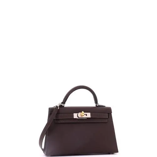 Hermès Kelly Mini Ii Bag Epsom With Electrum Hardware 20