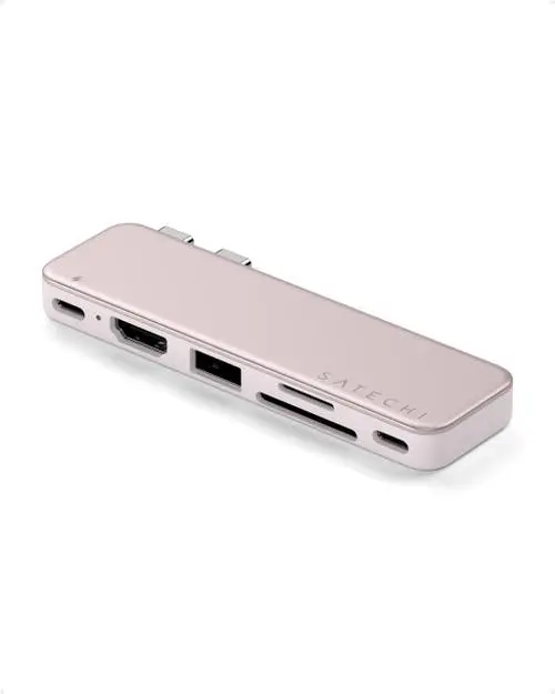 SATECHI Usb-c Snap Hub For Macbook Neo - Blush