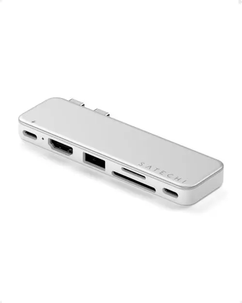 SATECHI Usb-c Snap Hub For Macbook Neo - Silver