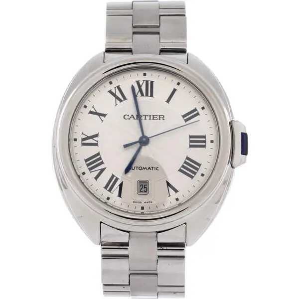 CARTIER Cle De Automatic Watch Stainless Steel 40 - Metallic Silver