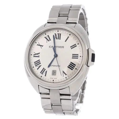 CARTIER Cle De Automatic Watch Stainless Steel 40