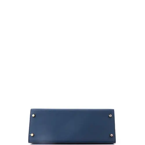 Hermès Kelly Handbag Epsom With Gold Hardware 28 - Blue