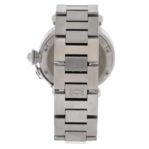 CARTIER Pasha C Gmt Automatic Watch Stainless Steel 35
