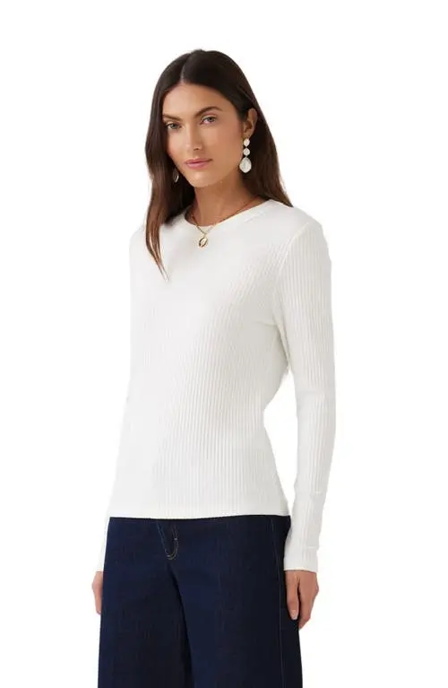 Karen Kane Ribbed Long Sleeve Top
