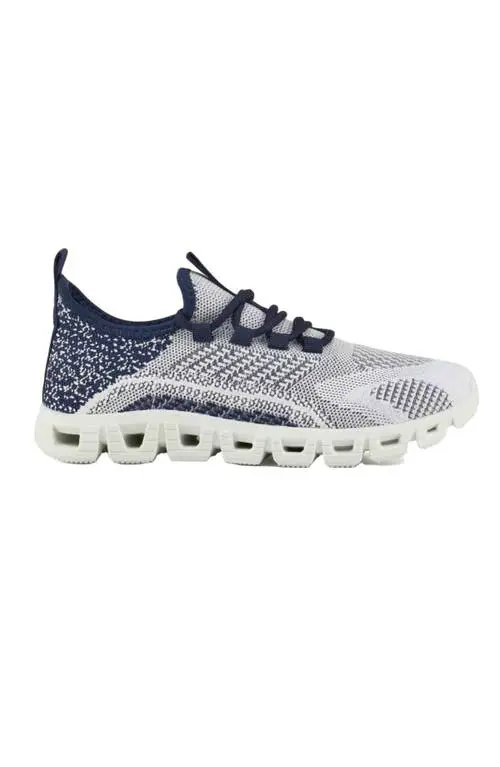 J/SLIDES NYC Cooper Sneaker - White/navy