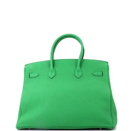 Hermès Birkin Handbag Togo With Palladium Hardware 35 - Green
