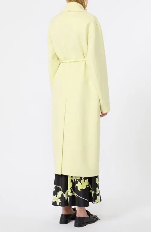 Sportmax Zannata Belted Vigin Wool Trench Coat