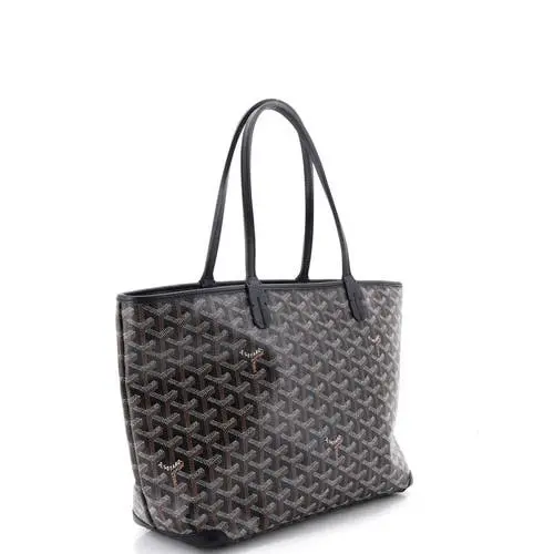 Goyard Artois Tote Coated Canvas Pm - Black