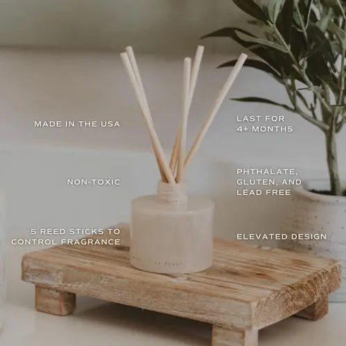 SWEET WATER DECOR White Translucent Glass Reed Diffuser - Weekend