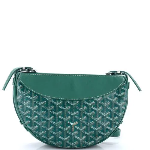 Goyard Hirondelle Shoulder Bag Coated Canvas And Leather - Green