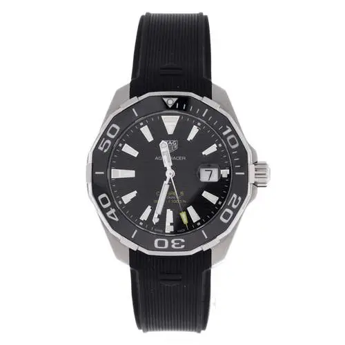 TAG HEUER Aquaracer 300m Calibre 5 Automatic Watch Stainless Steel And Rubber 43 - Black