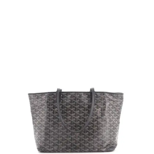 Goyard Artois Tote Coated Canvas Pm - Black