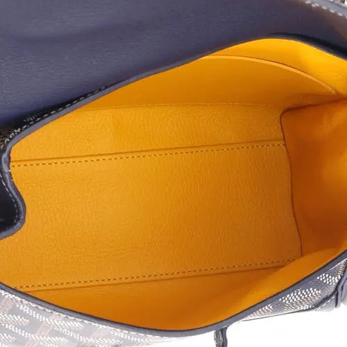 Goyard Saigon Top Handle Bag Coated Canvas With Leather Mini