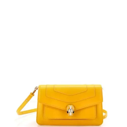 BVLGARI Serpenti Forever East West Shoulder Bag Leather Small