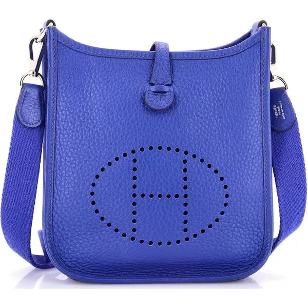 Hermès Evelyne Bag Gen Iii Clemence Tpm - Blue