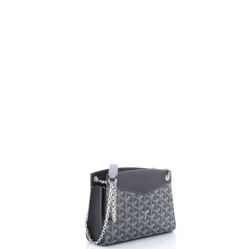 Goyard Structured Rouette Chain Shoulder Bag Coated Canvas Mini