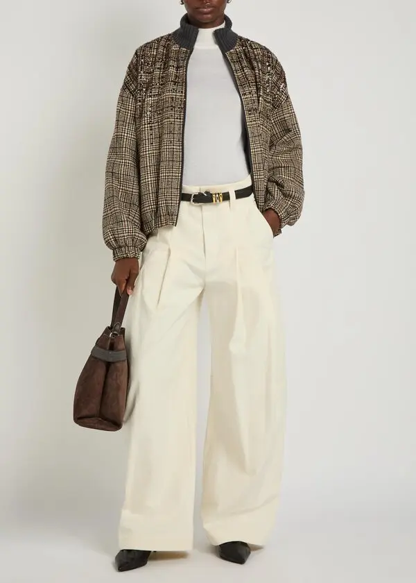Brunello Cucinelli Turtle-neck Cashmere And Silk-blend Top