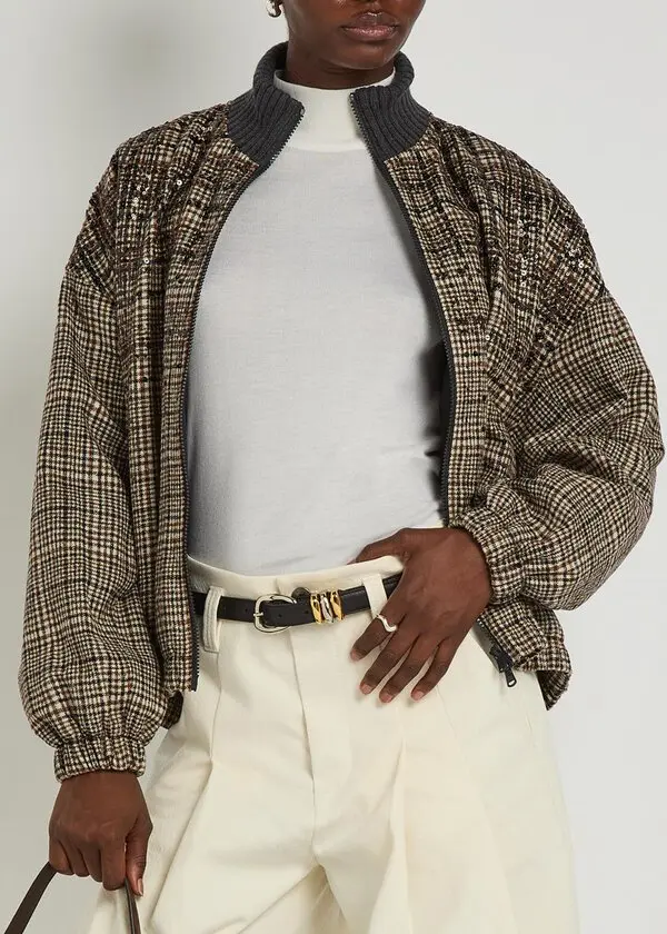 Brunello Cucinelli Turtle-neck Cashmere And Silk-blend Top