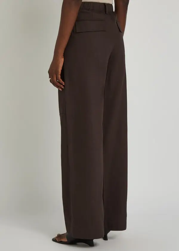 Vince Relaxed Straight-leg Stretch-cotton Trousers