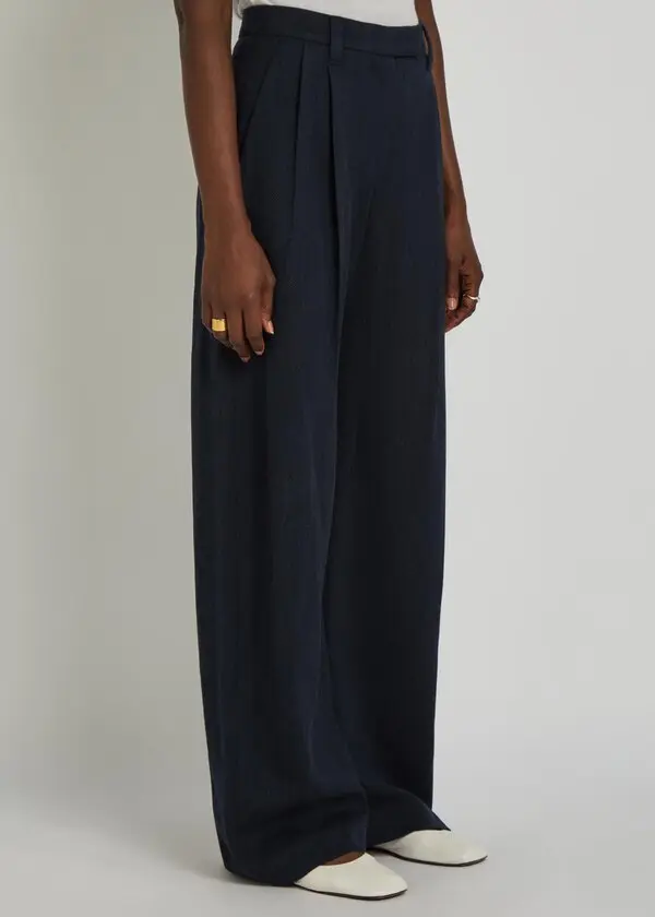 Brunello Cucinelli Herringbone Straight-leg Stretch-wool Trousers