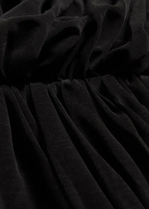 Ronny Kobo Gathered Strapless Mini Dress